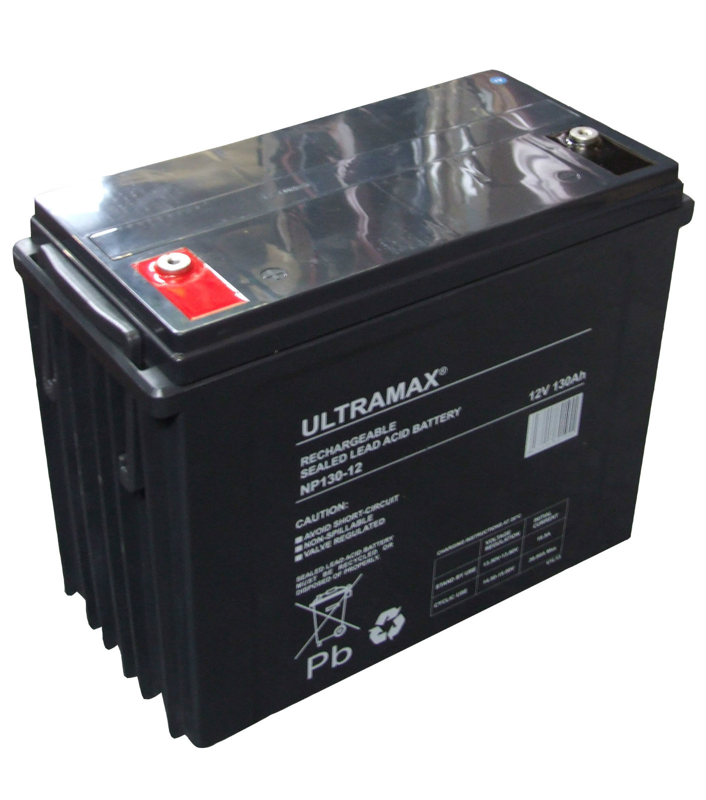 12V 130AH Leisure Battery Ultramax for Leisure (Caravan) & Marine Range ...