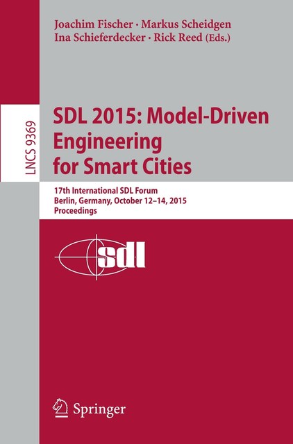 Sdl 2015: Model-Driven Engineering For Smart Cities von Markus Scheidgen Joachim Fischer Rick ...