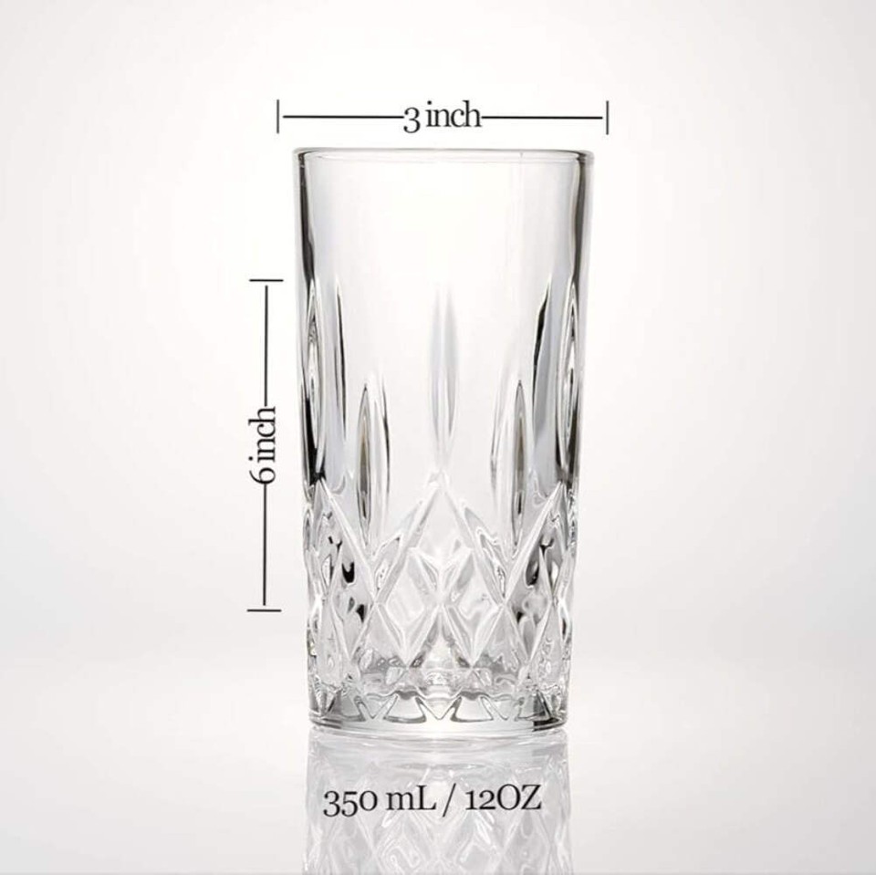 Crystal Clear Tom Collins Glass Set of 4 11.5 Oz | eBay