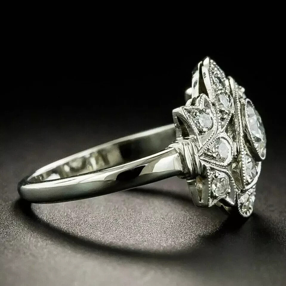 Unique Style Simulated 2.60CT Sapphire 935 Argentium Silver Women ...