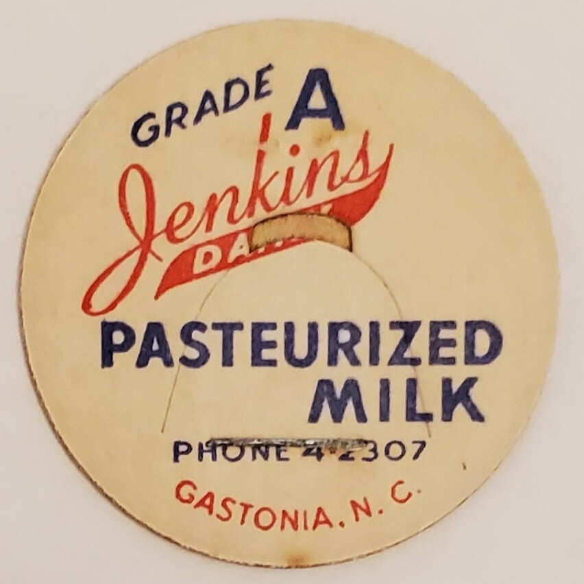 Jenkins Dairy Milk Bottle Cap; 1930's; Unused; 34mm;FREE ship ...
