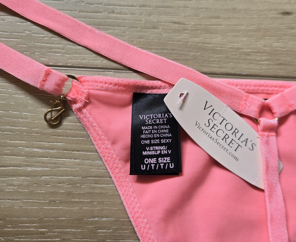 NWT Vintage Victoria's Secret One Size Sexy Silky Smooth Charm V-String Panties | eBay