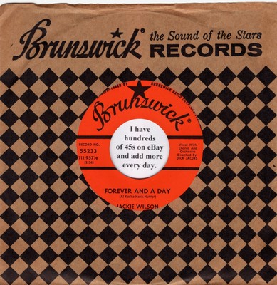 Jackie Wilson 45 rpm "Forever And A Day" b/w "Baby, That's All" | eBay