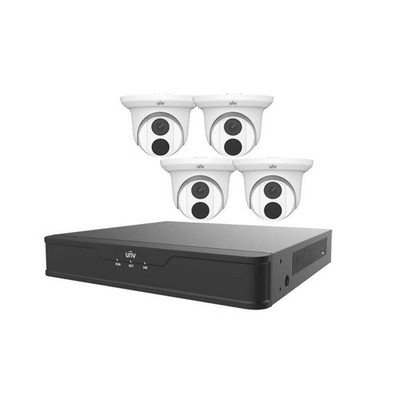 Uniview 4 Camera Bundle 4MP Fixed Turret Network Camera Kit | eBay