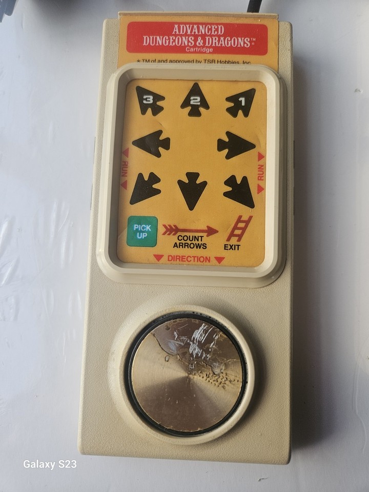 Set Of 2 Mattel Intellivision Controllers Module Vintage Game Accessory ...