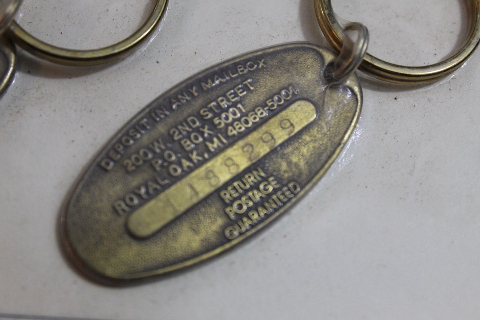 NOS Brass Chevy Key Rings Key Chains Fobs Accessory Bowtie GM Truck ...