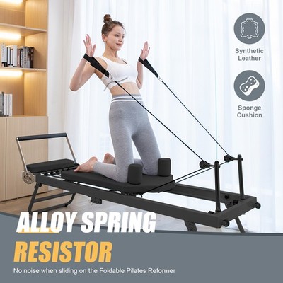 Foldable Pilates Reformer Home Pilates Equipment Studio Gym Workout ...