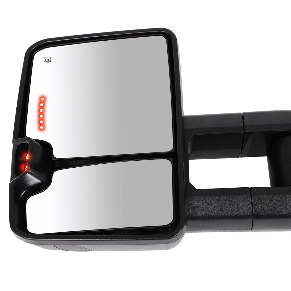 Towing Mirrors Heated Running Signals Light Black For 07-17 Toyota ...