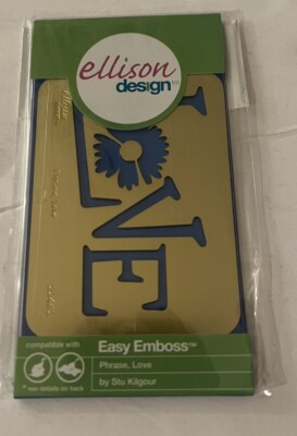 Ellison Design Easy Emboss Love Sizzix Stu Kilgour Scrapbooking Craft ...