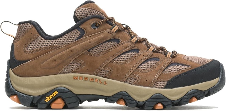 Merrell Men's SIZE 9 M Moab 3 Hiking Boots w/ Vibram TC5+ in Earth | eBay