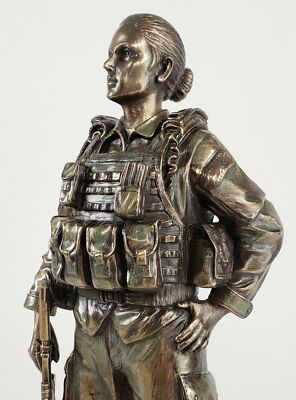 Veronese Design 11 1/2 inch Defend and Serve Female Soldier Statue ...