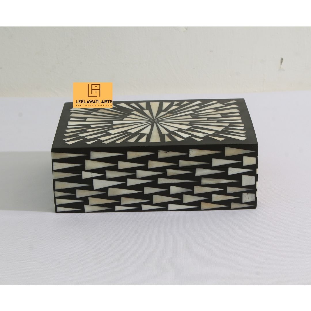 Home Décor Bone Inlay Box Decorative Jewelry Box Storage Box Gifts Box ...