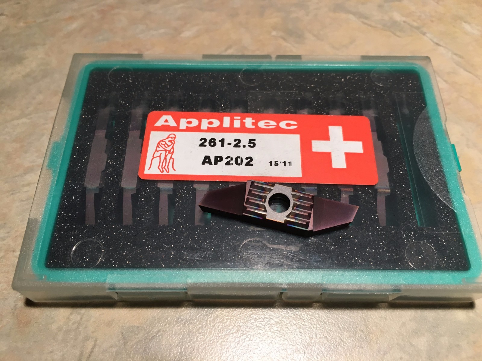 (4 PCS) Applitec 261-2.5 Carbide Insert AP202 Grade | eBay