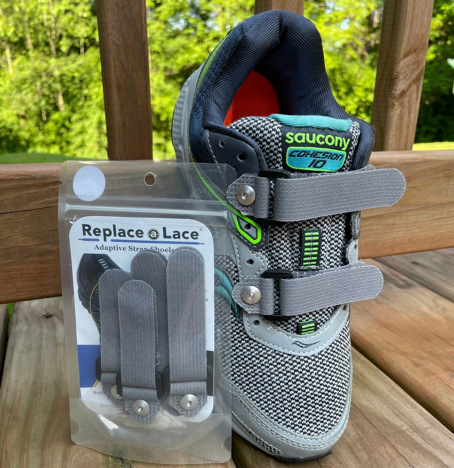 Replace-A-Lace Adaptive Shoelaces No Tie Touch Fastening Straps to ...