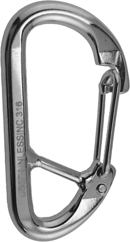 Stainless Steel 316 Spring Hook Carabiner 5/16" (8Mm) Marine Grade ...
