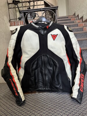 Dainese Super Rider Top Tier Leather Motorcycle Racing Track Day Jacket ...
