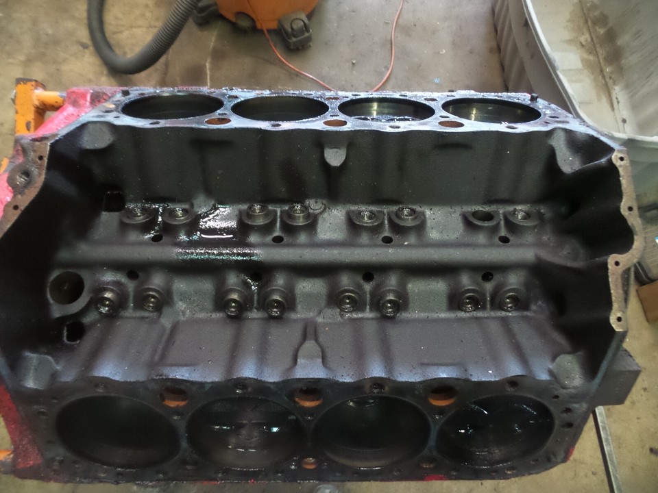 SBC 350 V8 ENGINE MOTOR 3970010 2 BOLT MAIN SMALL BLOCK CHEVY 30 OVER ...