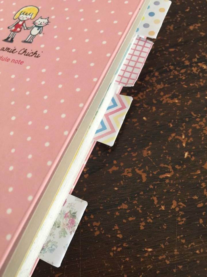 Mini Page Tab Label Divider Index Sticker Planner Journal Floral ...