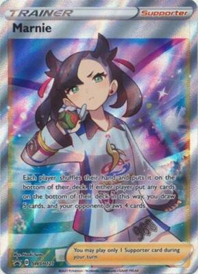 Marnie - SWSH121 - Pokemon Sword & Shield Promo Ultra Rare Card NM | eBay