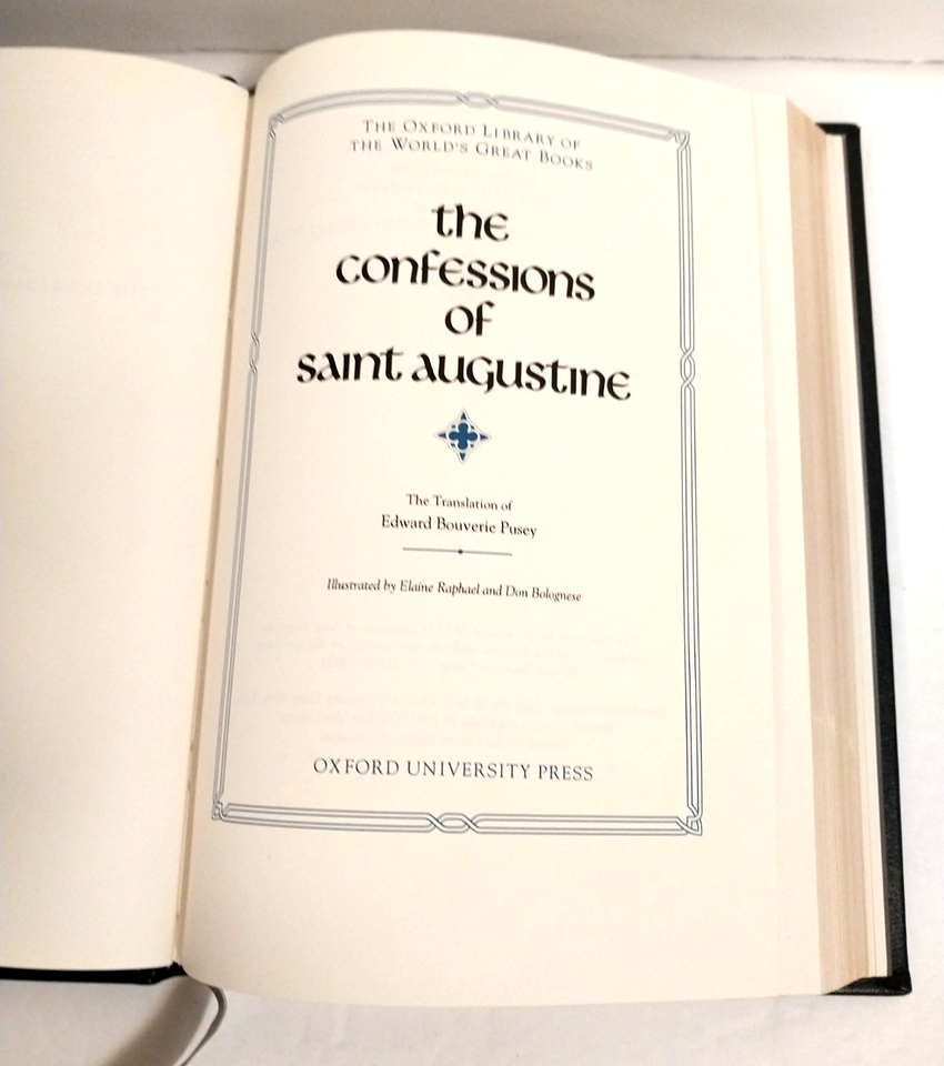Confessions of Saint Augustine - Oxford Franklin Library Leather ...