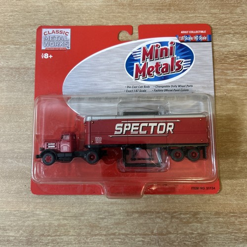 HO Scale CMW Mini Metals 31134 Spector Tractor w/ 32' Aero Van Trailer ...