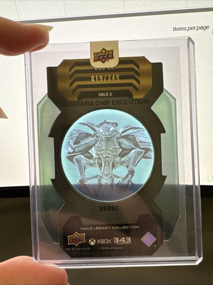 2024 Upper Deck Halo Legacy Collection Cortana Chip Evolution H3 /349 ...