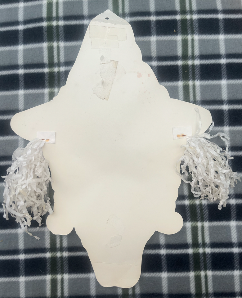 VTG 1980s Large BEISTLE Wicked Witch Head Crepe Paper Die Cut USA ...