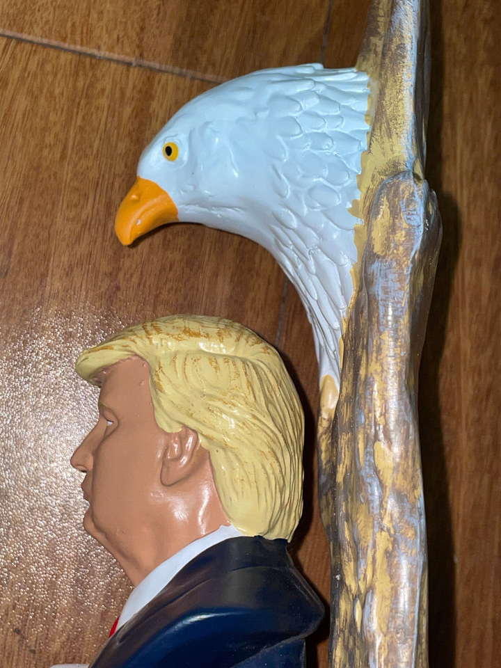 Figural Donald Trump President home bar kegerator beer tap handle USA ...