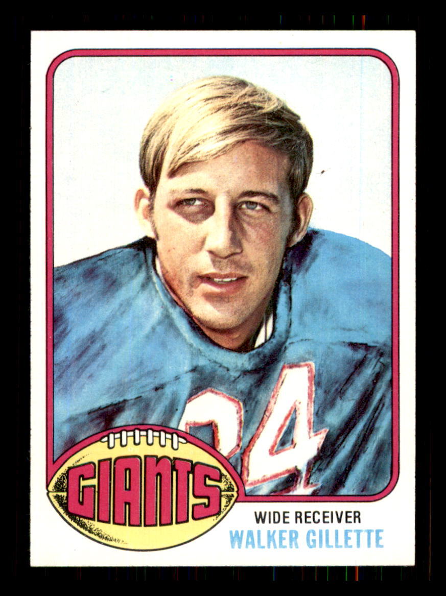 1976 Football Topps Walker Gillette New York Giants #214 2 | eBay