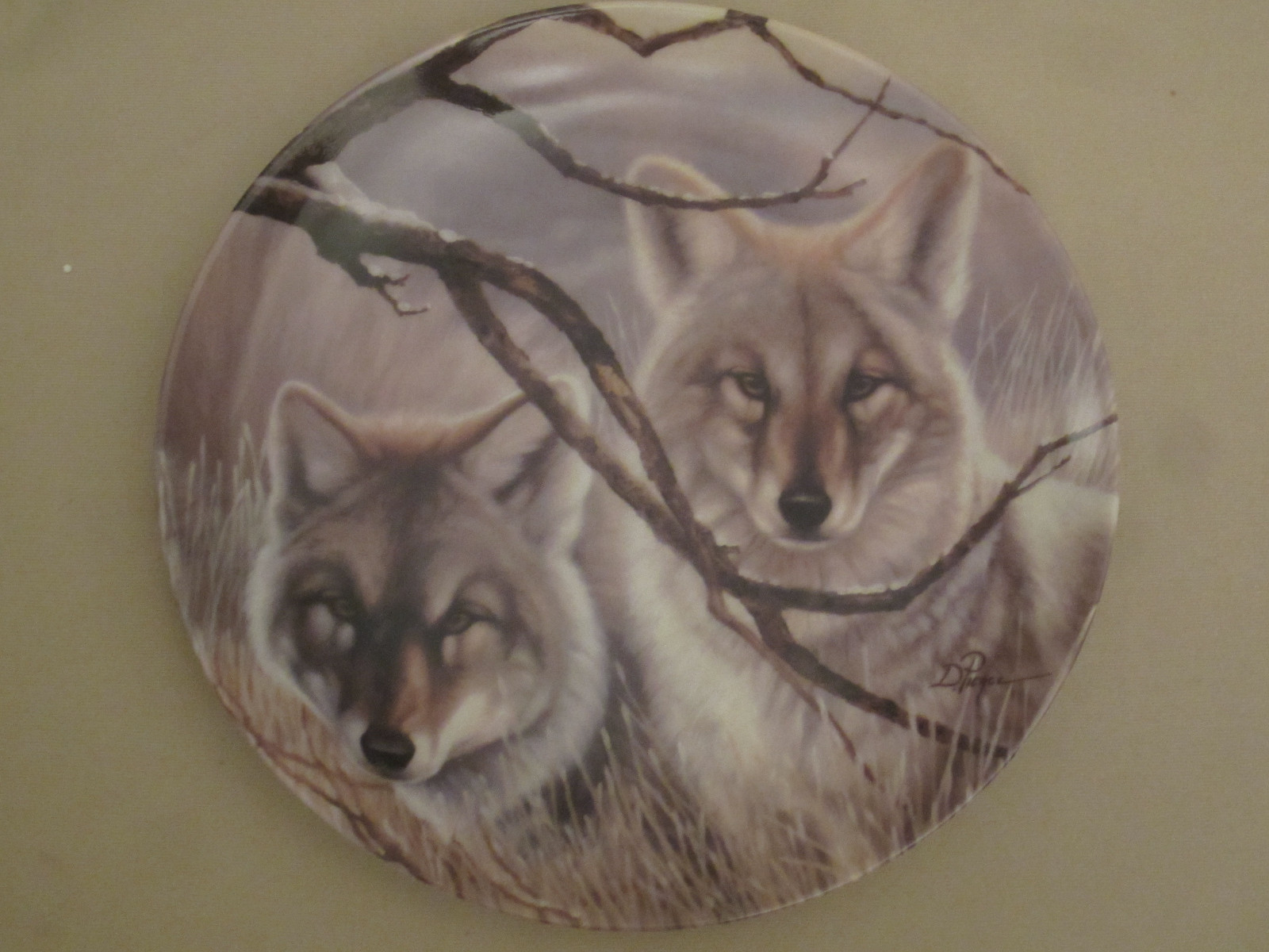COYOTE collector plate EYES OF SILENCE Daniel Renn Pierce WILDLIFE | eBay