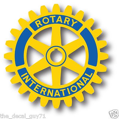 Rotary Club Logo Car Truck Indoor Outdoor Decal Sticker 3.75” W ...