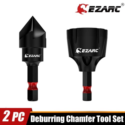 2PC Deburring Chamfer Tool Set External Internal Rotary Deburring & Chamfer Tool | eBay