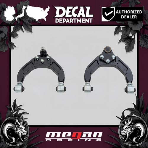 Megan Black Front Upper Camber Arm Kit (Harden Rubber) For BMW 18+ 5 ...