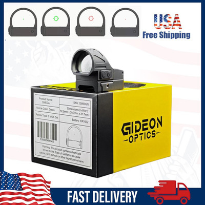 GIDEON Optics OMEGA 3MOA/45MOA Circle Red/Green Circle/Dot Sight RMR ...