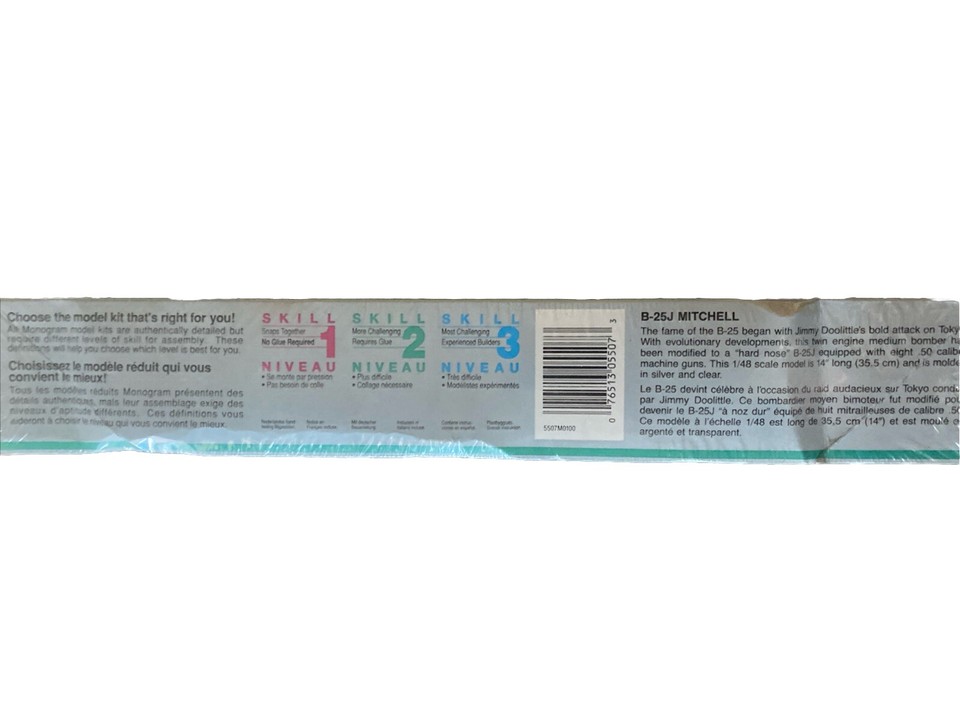 Monogram B-25J Mitchell 1/48 Scale Airplane Model Kit Sealed #5507 | eBay