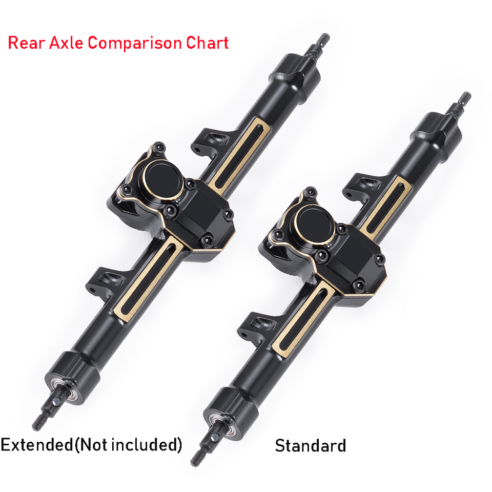 FLYXM Standard Brass Front & Rear Axles Kit For 1/24 Axial SCX24 RC ...