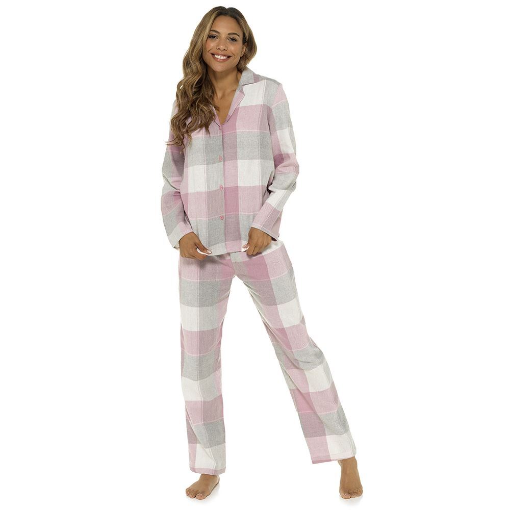 Ladies Pyjamas 100% Cotton Womens brushed Nightwear PJs Set | eBay