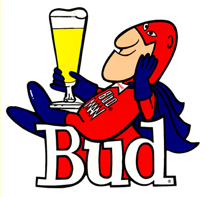 Budweiser Beer ( Bud Man ) 4 Inch Color Die-Cut Decal Sticker *Free ...