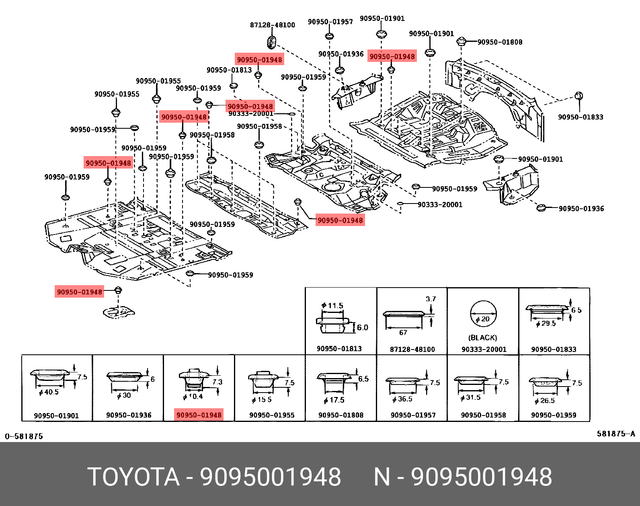 toyota 9095001948 online kaufen | eBay
