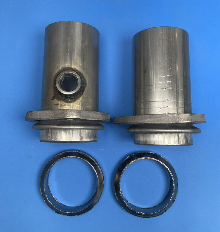 Chevy Big Block V8 2.5"OD 3 Bolt Exhaust Manifold Down Pipe Stub With ...