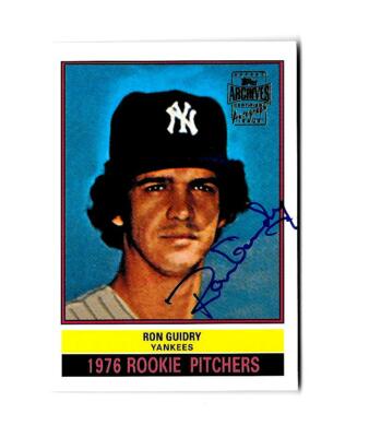 Ron Guidry 2001 Topps Archives #599 Certified AUTOGRAPH Issue AUTO - NY ...
