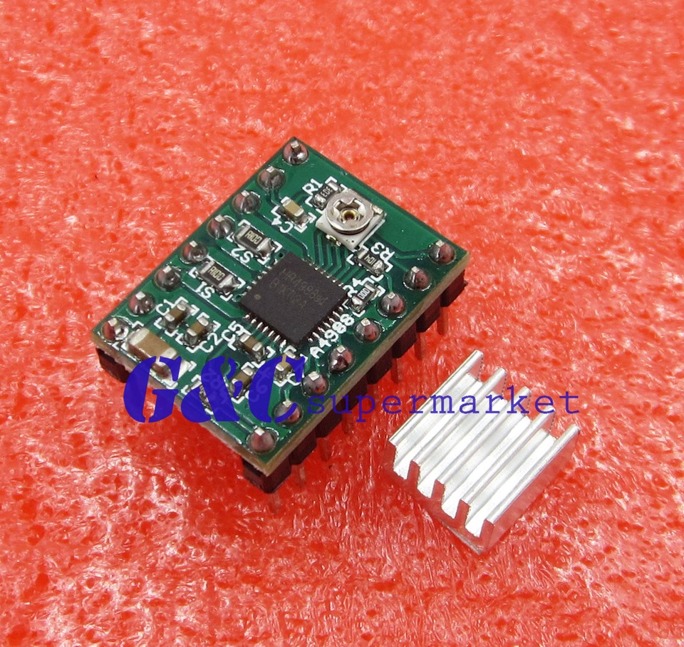 10PCS A4988 Stepper Driver Module Polulu Compatible for Reprap Prusa ...