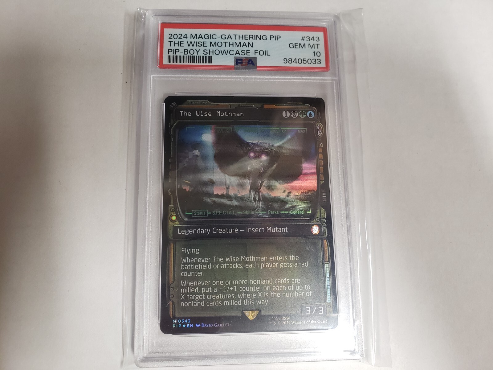 MTG The Wise Mothman Showcase Foil Fallout PSA 10 | eBay