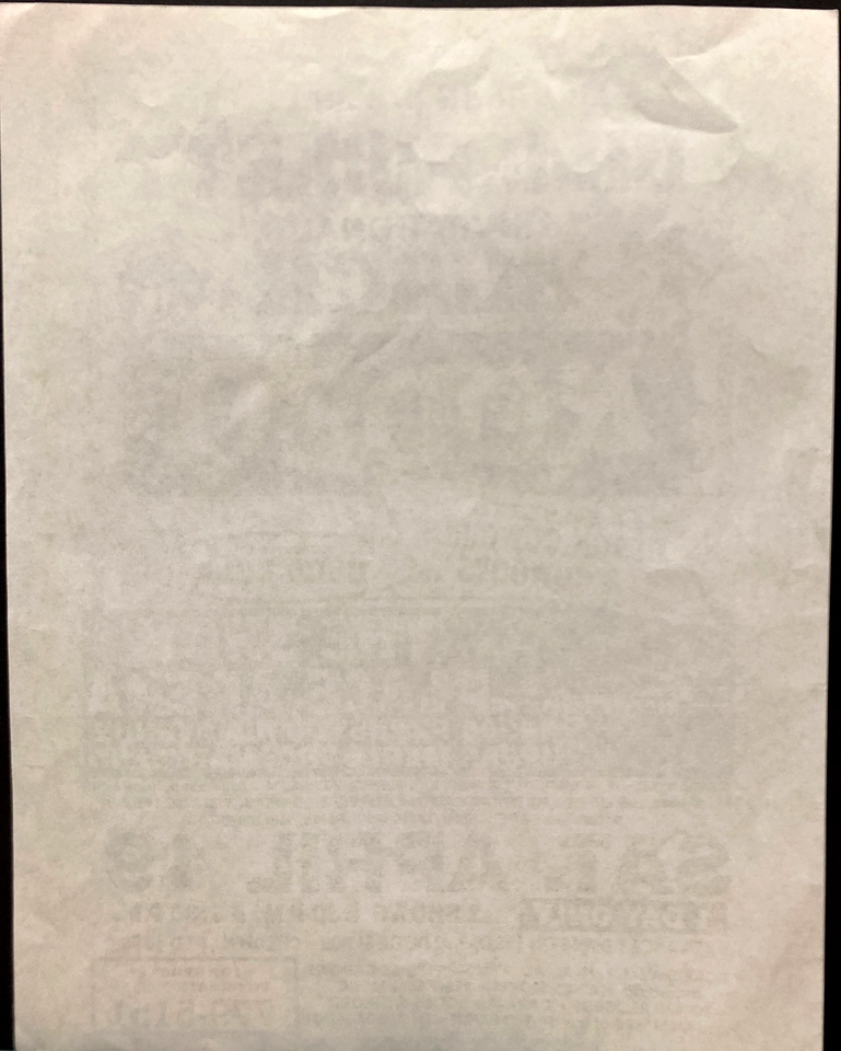 Vintage 1997 Black Rodeo Flyer~Cowgirls & Cowboys~Bill Pickett ...