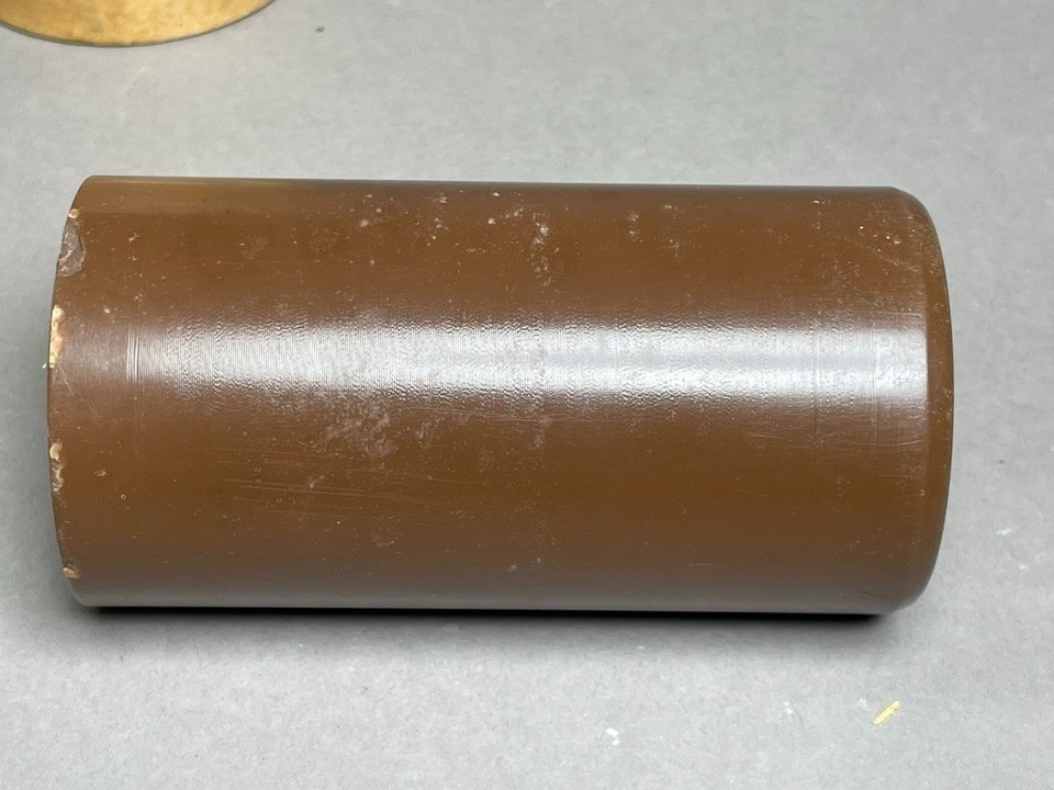 BROWN WAX PHONOGRAPH CYLINDER - DESCRIPTIVE SELECTION; ORIG BOX& NT ...