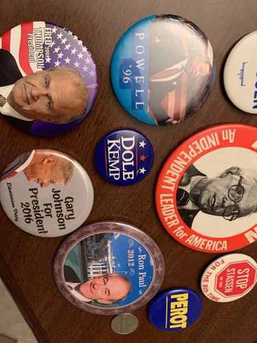 1980-2016-President Election Candidate Pin Button Lot-Independent/GOP ...