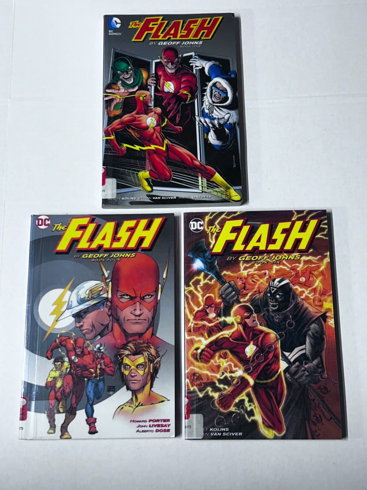 Lot of 3 DC Comics The Flash Book 1,4 & 6 by Geoff Johns Paperback | eBay
