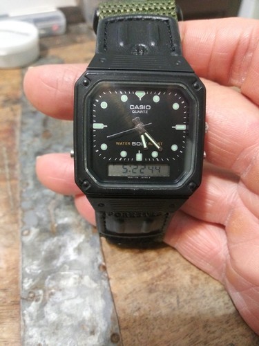 Vintage Casio 305 AQ-30W Beverly Hills Cop Axel Foley Men's Ana-Digi ...