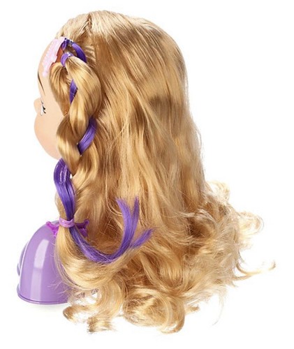 Disney Store Tangled Rapunzel Styling Head 21pcs Brush Golden Hair NIB ...