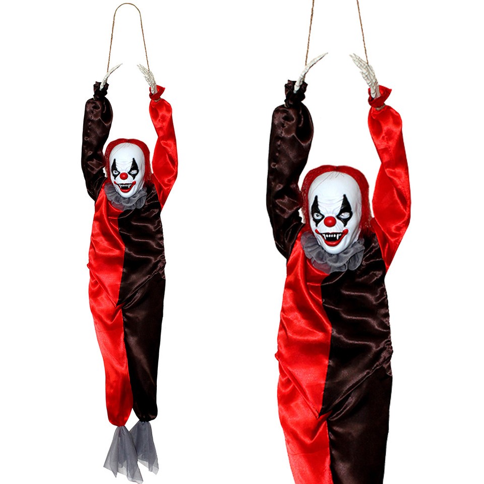 HALLOWEEN ANIMATED PARTY PROPS SCARY SOUND ACTIVATED MOVING LED EYES ...